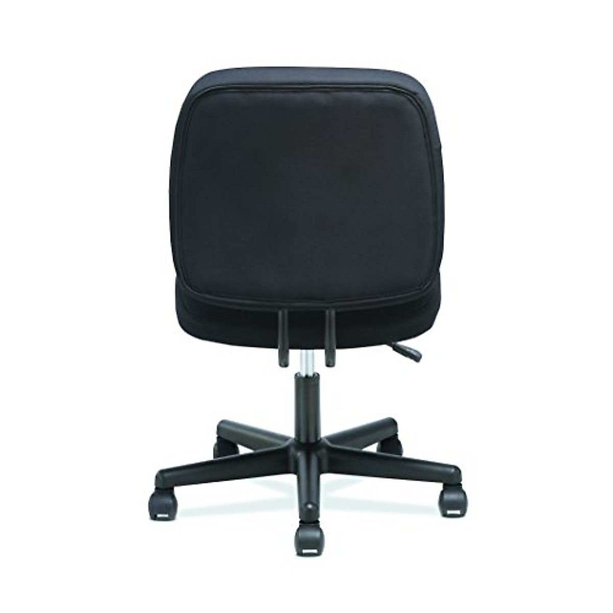 HON Sadie Home Office Desk Chair No Arms, Swivel Desk Chair With Wheels, Task Computer Chair for Office Desk, Black