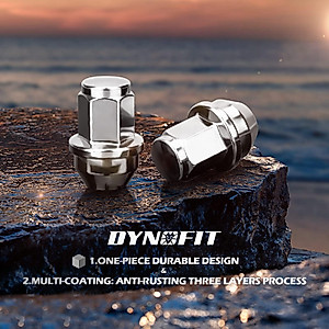 dynofit 24pcs 14x1.5 OEM/Stock Lug Nuts for 2015-2019 Expedition/F-150, M14-1.5 One-Piece Design Factory Chrome Wheel Lugnuts for Lincoln 2016-2018 MKX, 21mm Hex Anti-Rusting Updated
