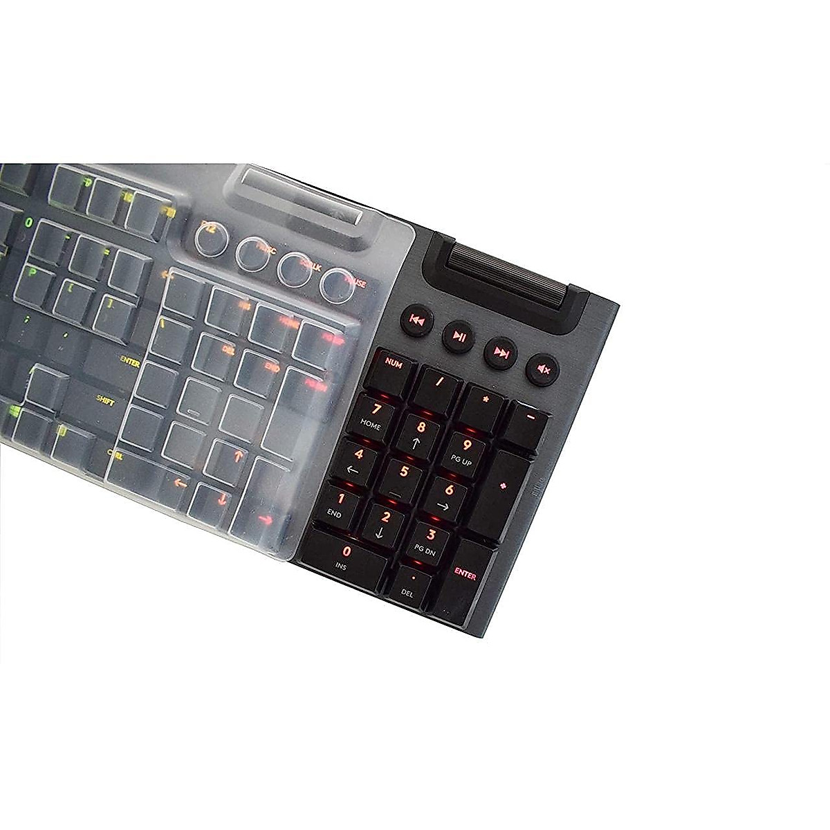 Keyboard Cover Skin for Logitech G815 RGB Mechanical Gaming Wired Keyboard, Logitech G915/G915 X Wireless Mechanical Gaming Keboard,Logitech G815 G915 Gaming Keyboard Protector-Clear