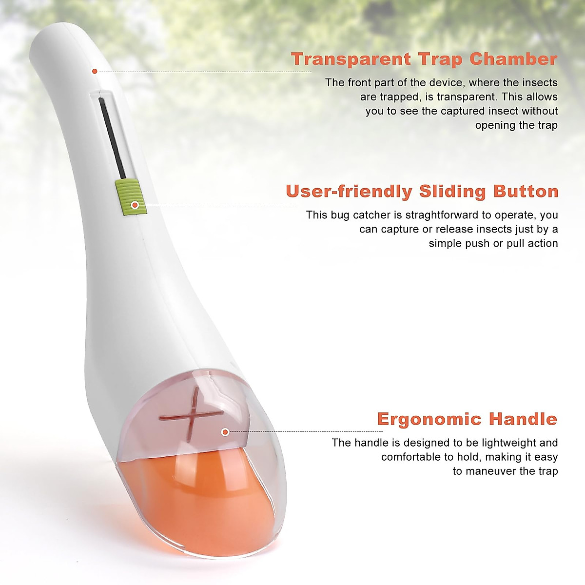 Bug Catcher for Kids 2 Pack - Quick-Release Insect Catching Tool for Spiders, Ants - Humane Bug Viewer for Nature Exploration - Ideal Gift for Adults & Children