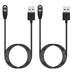 Threeeggs Charger for AfterShokz OpenComm Charger, Magnetic Charging Cable USB Charger Cord for AfterShokz Aeropex AS800 & Shokz OpenRun Pro & OpenRun & OpenRun Mini Headphones (2)