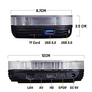 Bearway Super Console X3 Plus Classic Video Game Console with 114000+Games,60 Emulators, EmuELEC 4.5/Android 9.0/CoreELEC Systems, Compatible with DC/N64/MAME,8K, Plug & Play Game Console(256G