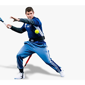 VPX Tennis Swing Trainer Increases Power, Exit Ball Velocity, Shot Accuracy, & Serve Speed, Improves Forehand, Backhand, Slice, & Compression Racket Torque, for Men, Women, Boys, Girls, & Kids