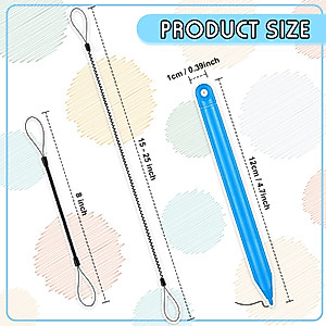 Replacement Stylus Drawing Pen and Lanyard Set for LCD Writing Tablet 4.7 Inch Colorful Drawing Tablet, Kids Drawing Pads, Doodle Board (7 Pack Stylus Pens and 7 Lanyards)