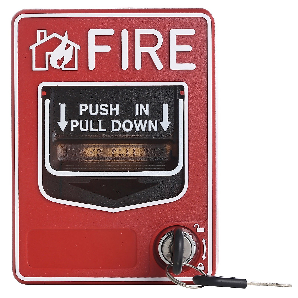 UHPPOTE Wired Emergency Fire Alarm Station 9-28VDC Conventional Dual Action Manual Call Point