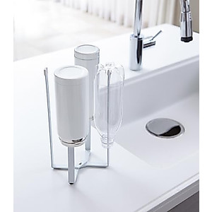 YAMAZAKI home 6784 Kitchen Multi Eco Stand-Multifunctional Plastic Bag Holder, One Size, White