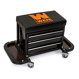 WEN GG1350 350-Pound Capacity Garage Glider Rolling Tool Chest Seat