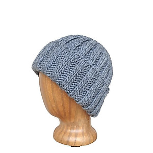 Alpaca Wool Beanie Hat, Hand Knit Watch Cap, Men or Women, Stretchy Seamless Fit, CHOOSE COLOR