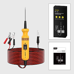 AUTOOL Circuit Probe Kit 6-24V Automotive Circuit Tester with Auto Electrical System Testing Functions (Digital Voltage Tester/Multimeter/Short Finder/Battery Tester/Power or Ground Supply)