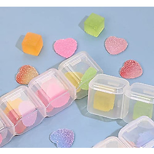 ONLYKXY 2 Pack 56 Slots Plastic Small Clear Storage Box 28 Compartments Organization Boxes with Cover for DIY Art Craft Nail Tip Drill Jewelry Earring Beads Fishing Tackle Empty Case Diamond Painting Storage Containers (White)