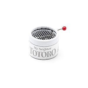 Japanese music box hand cranked music mechanism. Inspired by the Totoro Japanese Movie. 1,5 inch high and 2,1 diameter