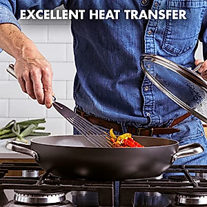 GreenPan Chatham Hard Anodized Healthy Ceramic Nonstick, 11" Everyday Frying Pan Skillet with 2 Handles and Lid, PFAS-Free, Dishwasher Safe, Oven Safe, Gray