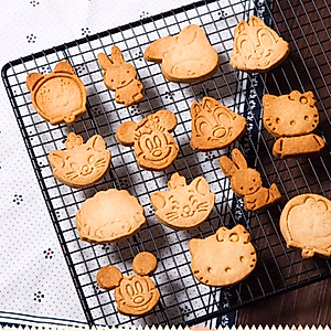 KAISHANE 2pcs Cartoon Mouse Cookie Cutters Cake Baking Sugarcraft Crafts Mold Bakeware-plastic