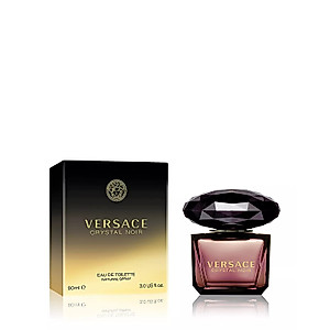 Versace Crystal Noir for Women Eau de Toilettey Spray, 3 Ounce