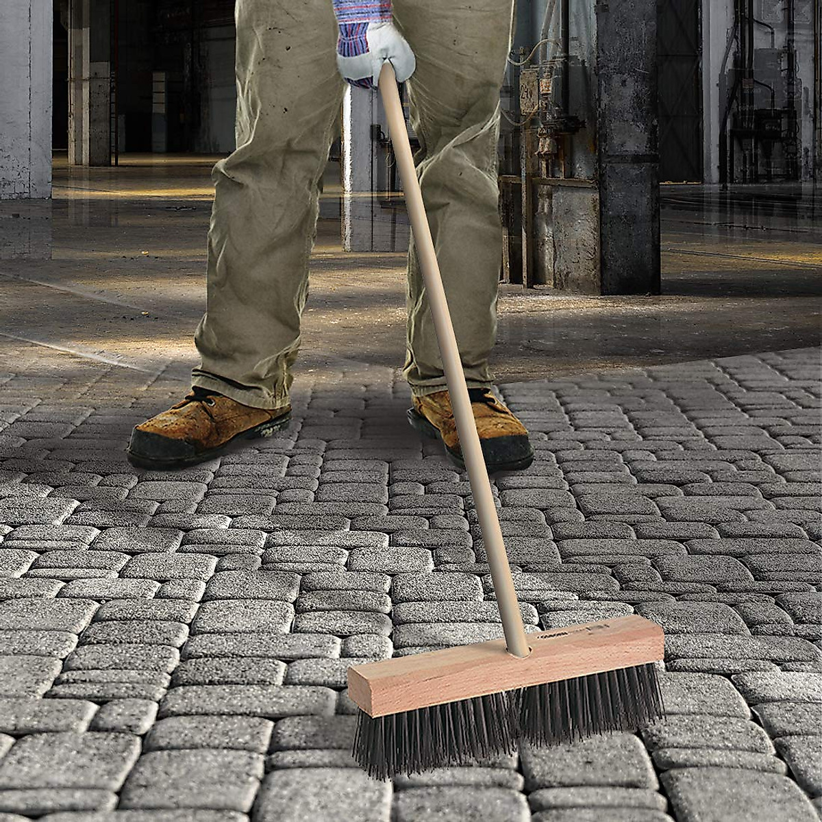 Osborn 52061SP Block Style Wire Broom Head, Heavy Duty Scrubbing and Sweeping, Cold Drawn Wire Fill Material, 12" Block Head Length, 2-3/8" Block Width, 2-1/2" Trim Length, 12-1/2" x 2-1/2" Brush Face