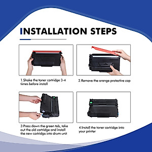 Toner Bank Compatible TN880 TN-880: Toner Cartridge Replacement for Brother TN880 TN 880 HL-L6200DW MFC-L6700DW MFC-L6800DW HL-L6200DWT HL-L6300DW MFC-L6900DW Super High Yield Printer (Black, 2-Pack)