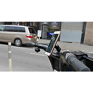 CLUTCHIT The Original Dual Magnetic Movable Phone Holder and Tablet Mount (Matte Black)