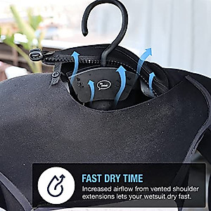 Ho Stevie! Wetsuit Hanger - Fast Dry Folding Vented Hanger for Surfing and Scuba Diving Wet Suits