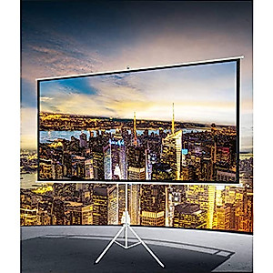 FMOGE Projection Screen,120 Inches, 4:3,4K Image Quality,Portable and Mobile,Ultra-high Color Reproduction,Suitable for Home Theater,Games,Offices,Presentations and Education,Outdoor and Indoor