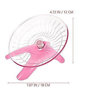 Mipcase Small Animal Exercise Wheels Hamster Wheels, Hamster Silent Chinchilla Wheel Household Rat Wheel Hedgehog Wheel Flying Saucer, Hamster Hamster Wheel