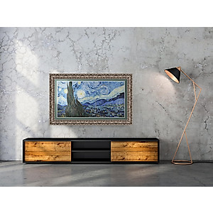 Frame My TV Deco TV Frames - Tuscan Silver Smart Frame Compatible ONLY with Samsung The Frame TV (65", Fits 2021-2024 Frame TV)