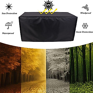 Heavy Duty Garden Furniture Covers Square Waterproof 45" L x 45" D x 28"H, Rectangular Outdoor Table and Chair Covers Waterproof, Dust Covers for Furniture Fabric, Furniture Protector Pads