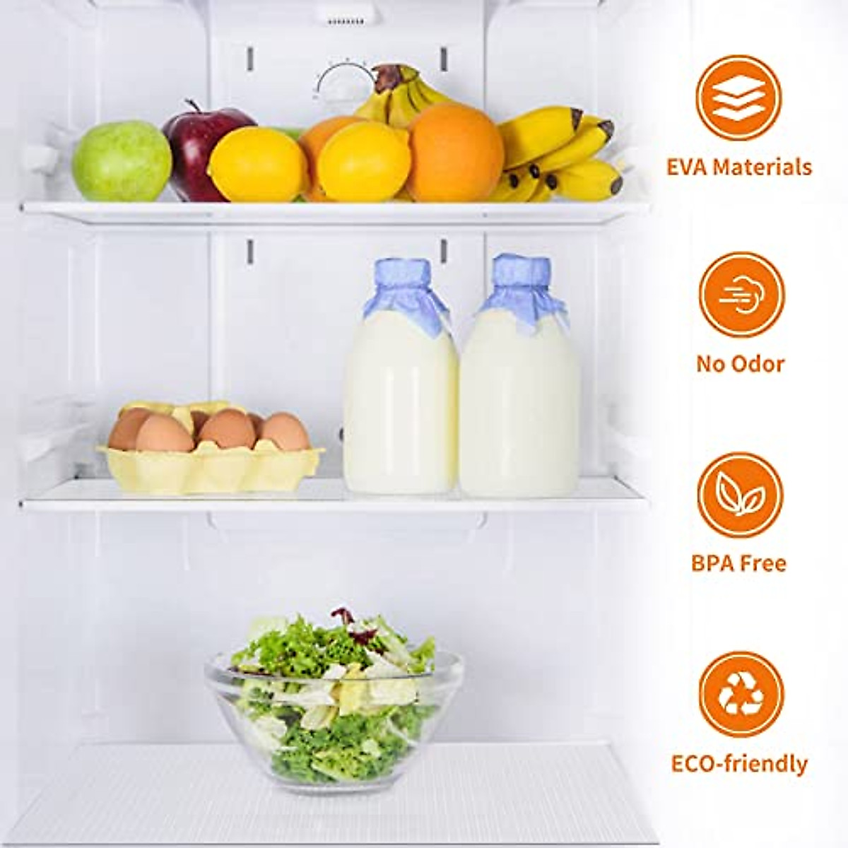 HOMEK Shelf Liner Kitchen Cabinet Liner for Shelves, Non Adhesive Drawer Liner for Kitchen, Non Slip Refrigerator Liners Waterproof Kitchen Cupboard Liner Protects Against Spills (12 Inches x 20 FT)