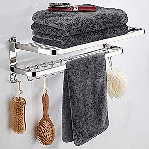 SINLAND Microfiber Hand Towel for Bathroom Super Soft Makeup Remover Cloth Washcloth for Home Spa Sports Face Cleansing Towel 16Inch x 30Inch Grey 3 Pack