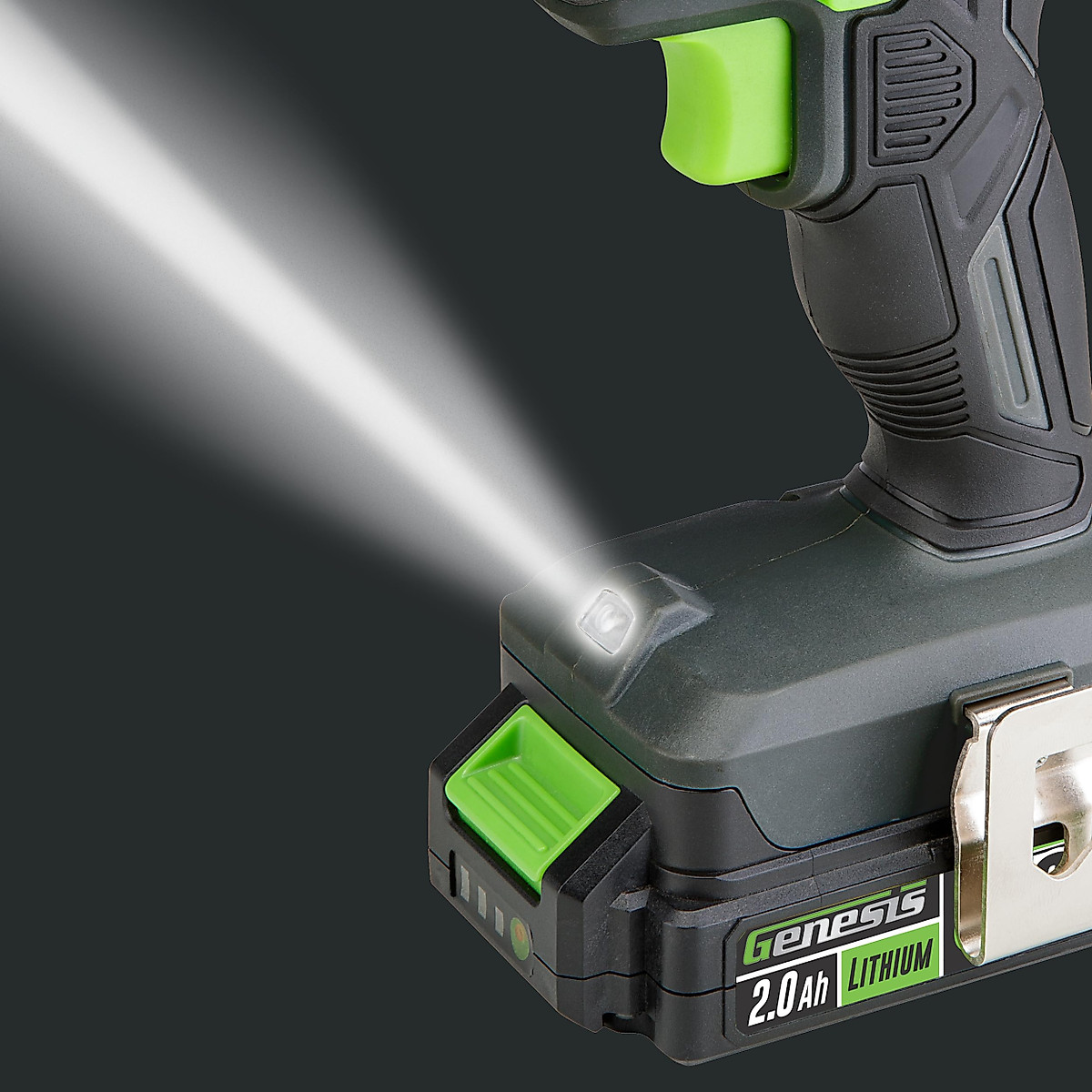 Genesis G20MAX GLID20B 20V Cordless 1/4" Impact Driver with Battery and Charger 2.0Ah, 1600 in-lbs, 2 Year Warranty