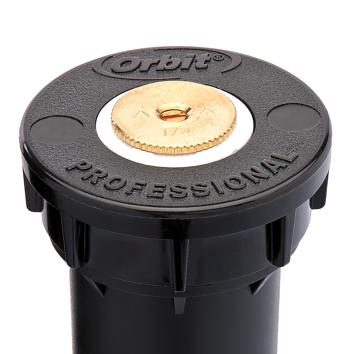 Orbit 54521 Professional Pop-Up Spray Head Sprinkler with Brass Nozzle, 4" Quarter Spray