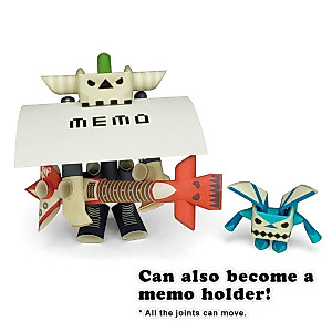 PIPEROID DIY 3D Puzzle Paper Craft Kit Value Pack 3 pcs Set (Rock Stars) - Japanese Arts and Craft Kit for Kids and Adults