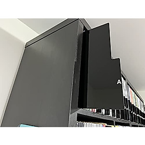 Acrylic [Do-it-Yourself] DIY Kit A to Z Piano Black High Gloss 2 mm Vertical Record Dividers [12-inch Tabbed 12in. Album Organizers A-Z Alphabetical Cards 33 RPM (15)