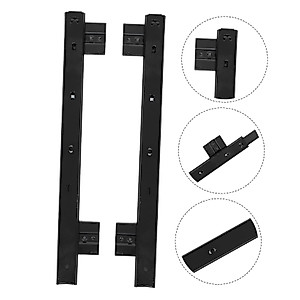 Operitacx 1 Pair Keyboard Rails Computer Slider Track Rail Keyboard Tray Rails Heavy Duty Drawer Slides Keyboard Slides Desktop Stand Keyboard Stand Slider Guide Office Stainless Steel