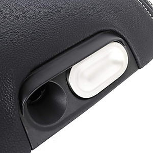 KARPAL Center Console Arm Rest Lid Cover Compatible With 2009-2014 Ford F-150 Black