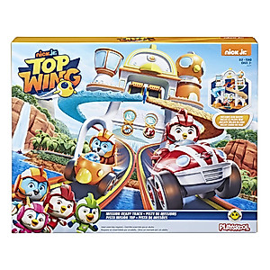 Hasbro Toys Top Wing Mission Ready Track Playset, Includes Ramp Jump & Double Vehicle Launcher for Top Wing Vehicles, Toy for Kids Ages 3 to 5, Model Number: E5277
