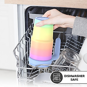 Zenbo 24 oz Insulated Cup with Handle,Silicone Boot,Leak-Proof Lid, Double Wall Vacuum Tumbler-Ideal For Cold/Hot Drinks,Travel Coffee Mug