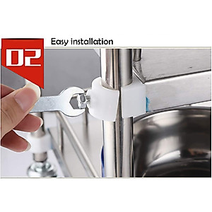 INDYAH Movable Trolleys, Kitchen Storage Hand Trucks, 2 Tier Stainless Steel Beauty Salon Rolling Trolley,Hospital/Dental Clinic Cart,Universal Brake Wheel/a/S-60X40X86Cm