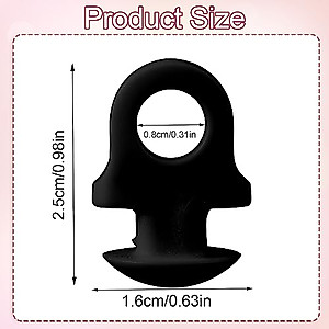 3pcs Keychain Hanger for Bogg Bag, Plastic Hooks Compatible with Bogg Bag Accessories for Bogg Bags Suitable for Charms Tassel Keychains (Black)