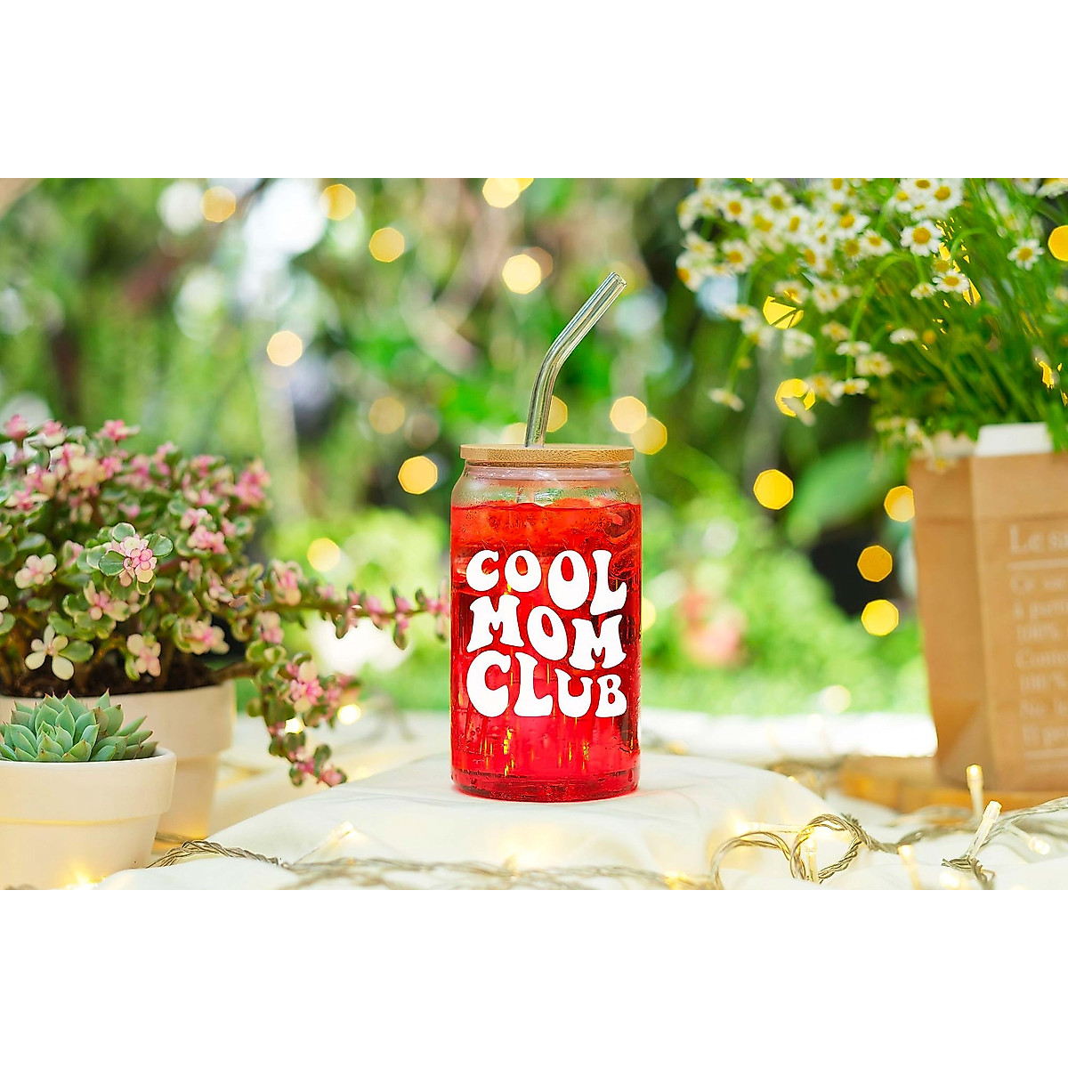 NewEleven Christmas Gifts For Mom - Birthday Gifts For Mom From Daughter, Son, Kids – Unique Birthday Present Ideas For Mom, New Mom, Mom To Be, Wife From Daughter, Son, Husband - 16 Oz Coffee Glass