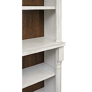 Martin Furniture 3 Open bookcase, White