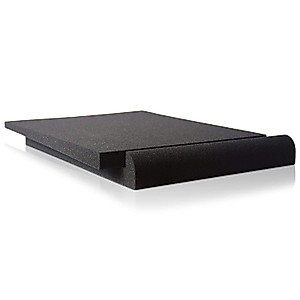 Studio Monitor Isolation Pads - Suitable for 6.5"- 8" inch Speakers - Large Speaker Isolation Pads Fit Most Desktops - High-Density Acoustic isolation Foam - Angled Speaker Foam Stand - 2 Speaker Pads
