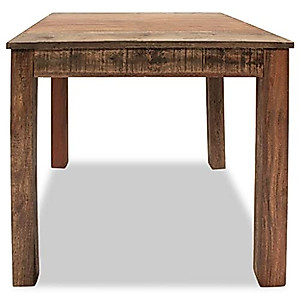 YPWRENH Snack Table Kitchen Tables Dining Table Solid Reclaimed Wood 32.3"x31.5"x29.9" for Dining Room, Kitchen or Living Room
