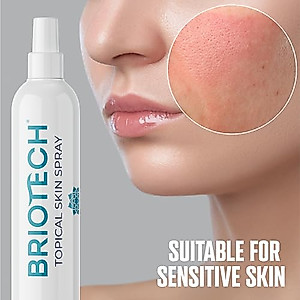 BRIOTECH Topical Skin Spray, Hypochlorous Acid Spray for Body & Face, Eyelid Cleanser, HOCl Facial Mist, Support Against Irritation, Calm Redness, Soothe Scalp, Packaging May Vary, 4 oz ea, 2 ct