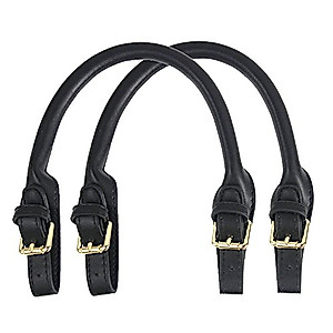 123Arts Handbag Straps Leather Replacement Interchangeable Shoulder Straps for Handbags Purse,1 Pair,17 Inches