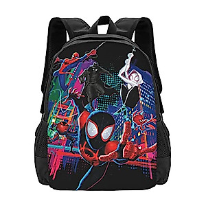 LVTFCO Spider Cartoon Backpack Travel Backpack Superhero Backpack Bags For Men Women