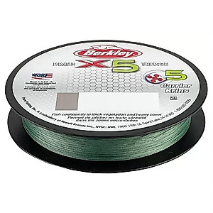 Berkley x5 Braid Superline, Crystal, 15-Pound Break Strength, 2188yd Fishing Line, Suitable for Freshwater and Saltwater Environments