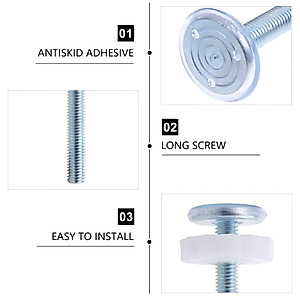 SAFIGLE 8 Pcs Child Playpen Screws Baby Gate Bolt Pressure Bolt Pet Safety Screws Baby Gate Spindle Rods Pressure Mounted Gate Screw Baby Gate Screws Door Lever No Punching M8 Metal