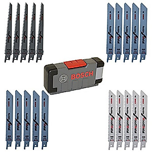 Bosch 2607010902 Saber Saw Blade-Set For Wood/Metal 20 Pcs
