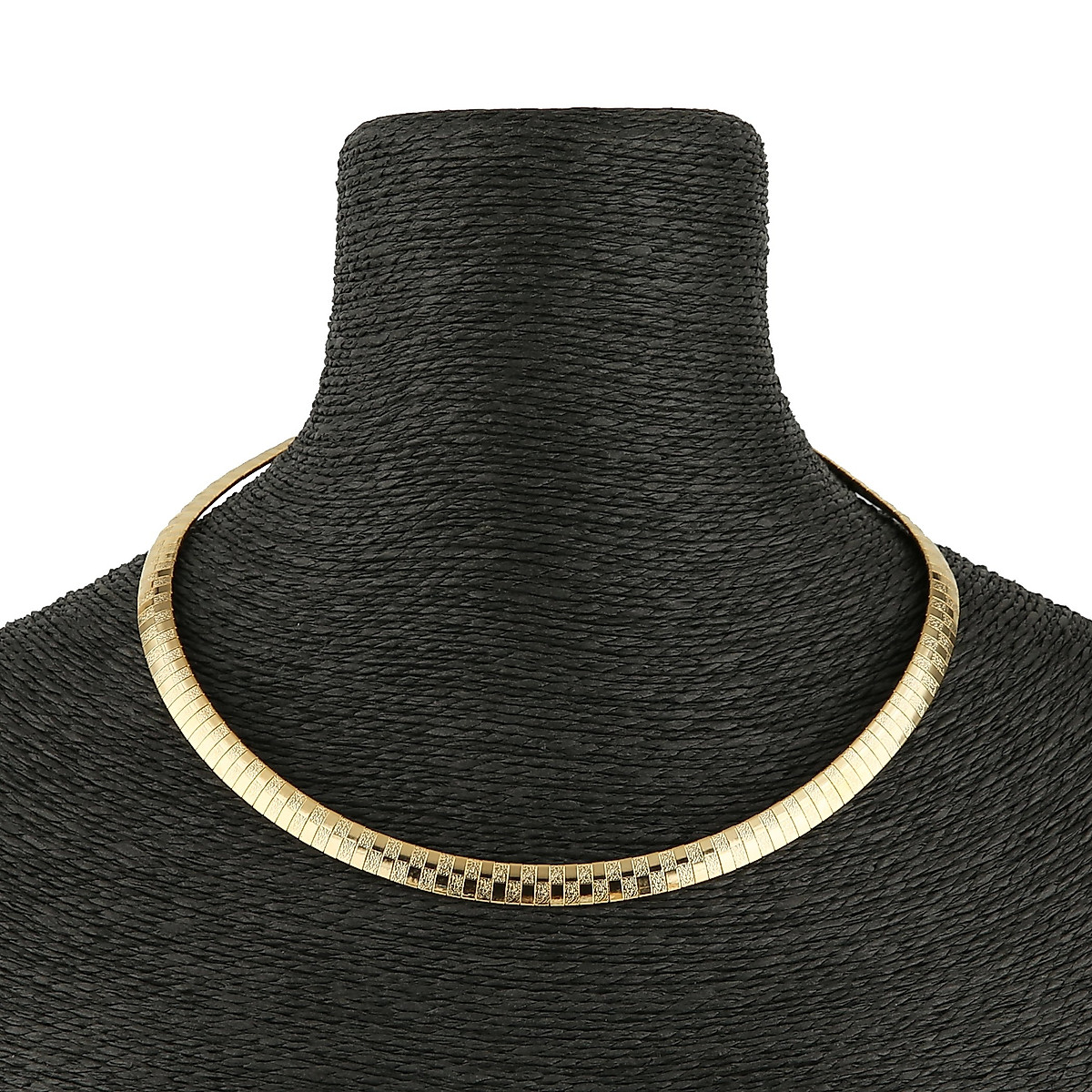 HZMAN Stainless Steel Omega Chain 8mm Solid 18 inch Necklace and 8.5 inch Bracelet Set