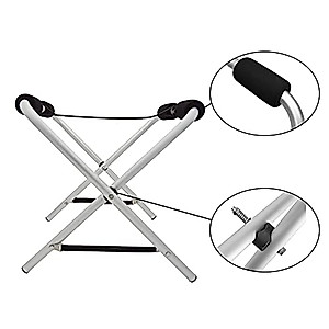 Anbt 2-Pack Portable Boat Stand 165 Lbs Capacity Folding Freestanding Kayak Canoe Storage Rack Stands Padding for Indoor and Outdoor Premium Accessories for Kayaks, Canoes, SUP Paddle Boards